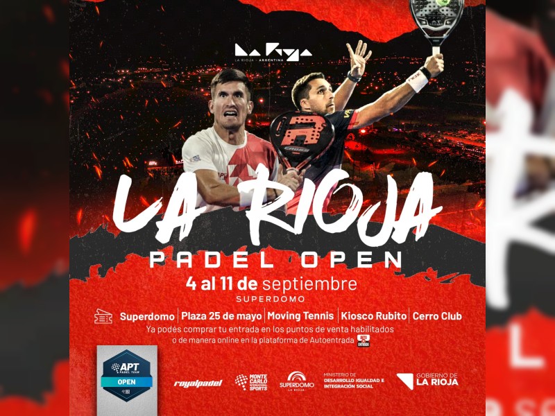 Se disputará La Rioja Pádel Open en el Superdomo | MinutoRioja | La Rioja
